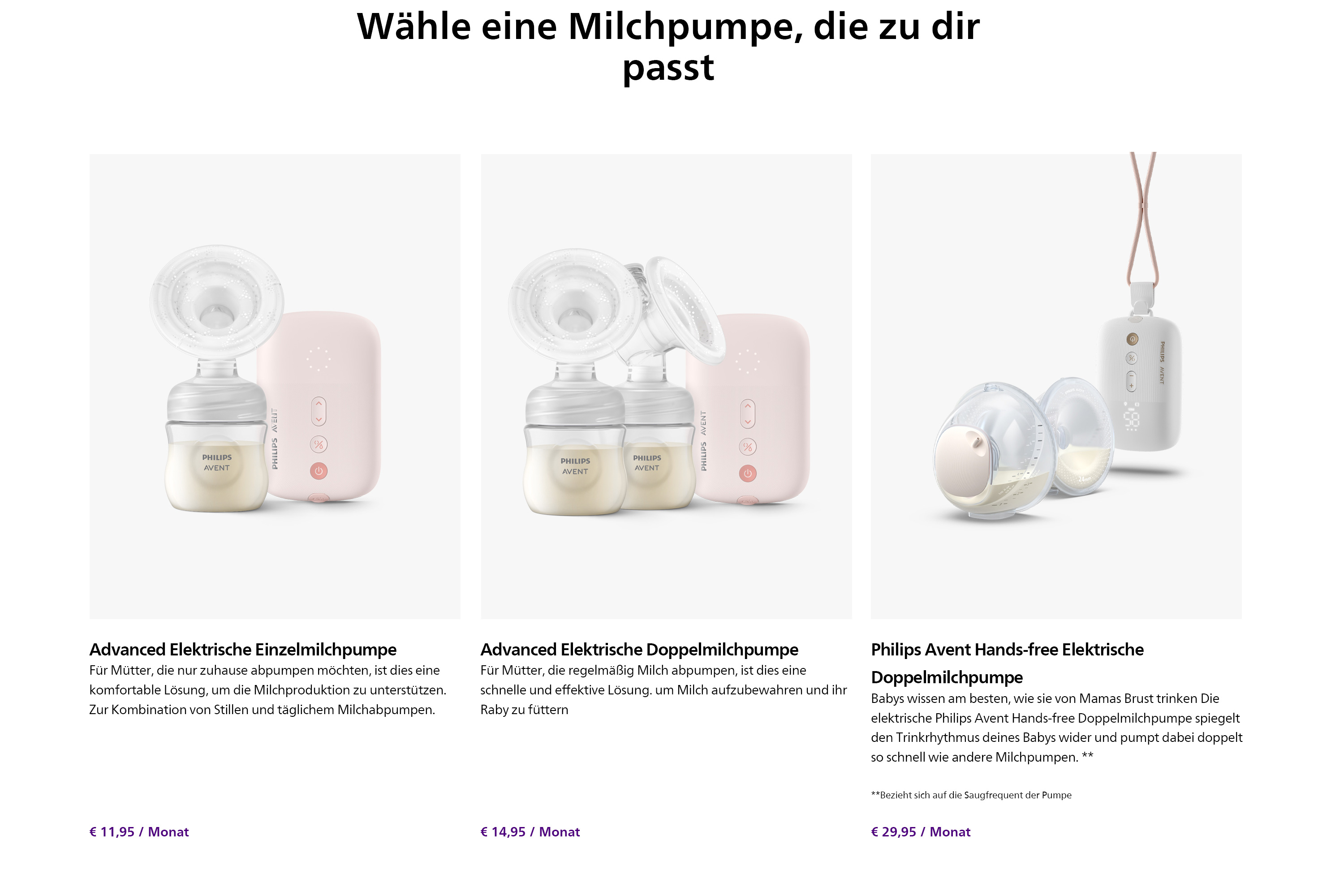 Philips Avent launcht Miet-Modell für Milchpumpen - News center | Philips