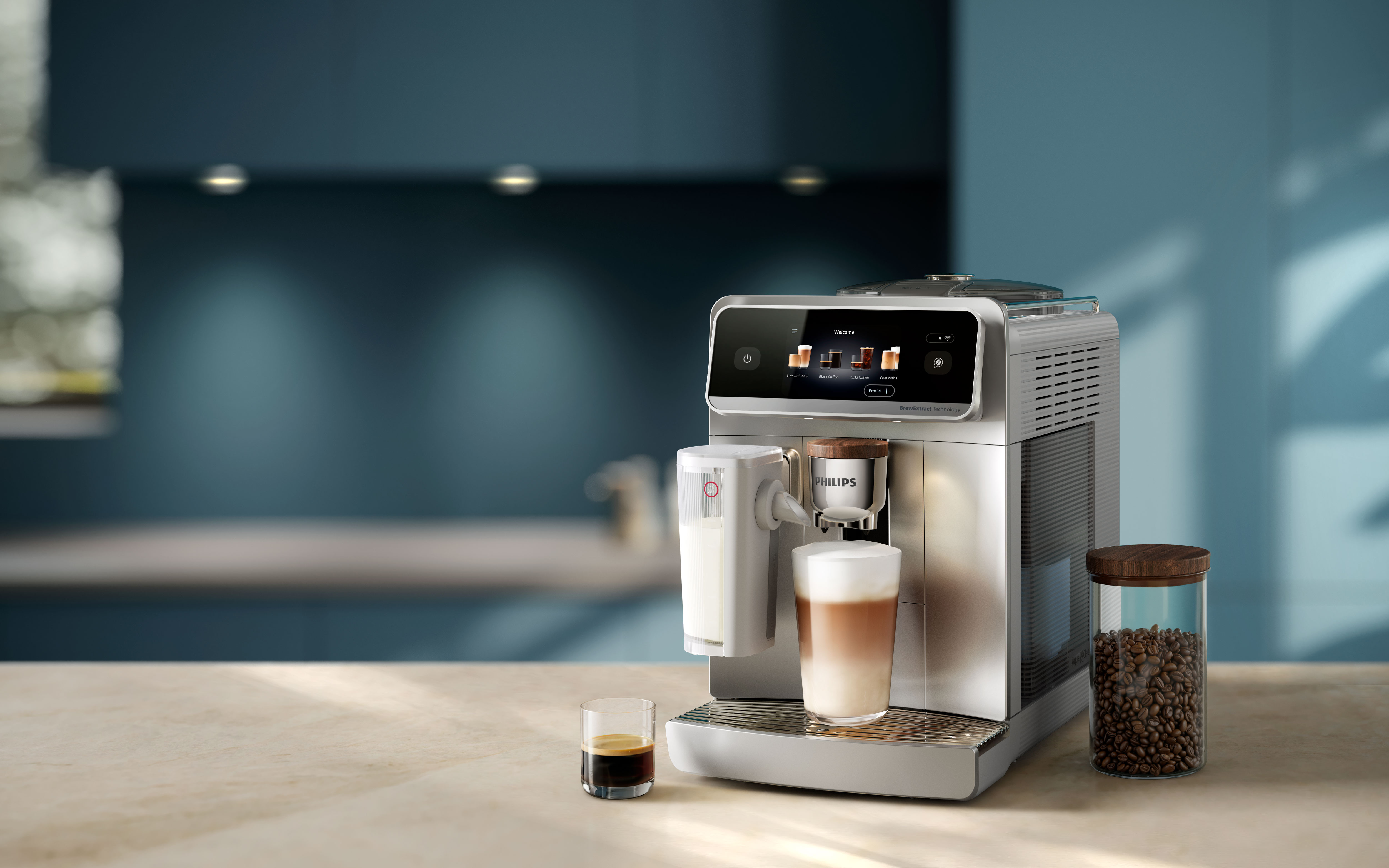 Die neue Philips Café Aromis 8000 Serie: Kaffee wie im Café, Komfort ...
